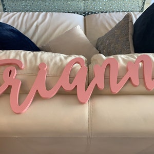 Letter Signs Cursive Wooden Names Script Name Sign | Etsy