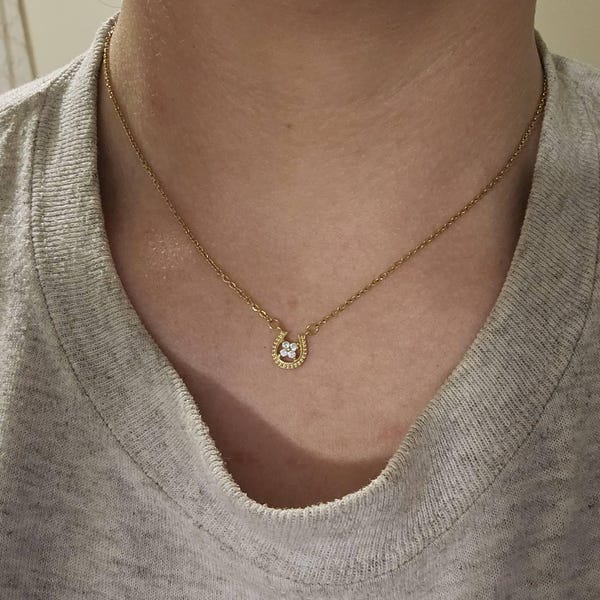 Diamond Cross Necklace, Baptism Gift, Protective Cross Necklace ...