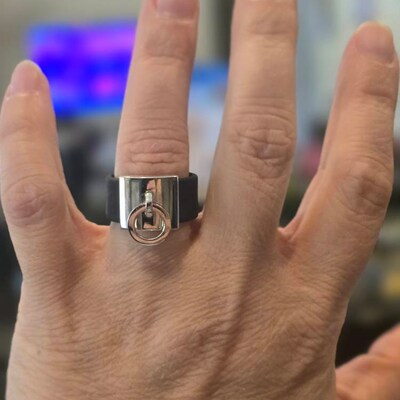 Silver Collar Ring BDSM Ring Ring of O BDSM Accessories Story of O ...