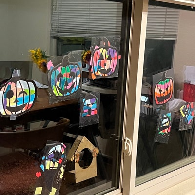 Ghosts Suncatcher Kit Halloween Craft Kids Craft Kit - Etsy