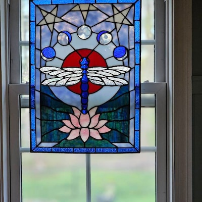 The Green Man Stained Glass Pattern.© David Kennedy Designs. - Etsy