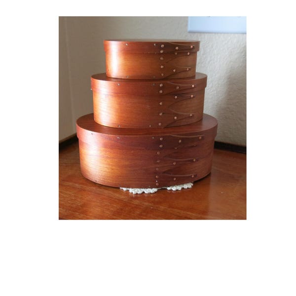 Tiger Maple Shaker Oval Boxes---stack of 3 Made to Order - Etsy