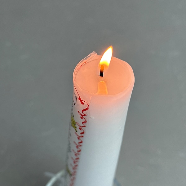 Birthday Countdown Candle, Personalized 1-18 Years Traditional Style - Etsy