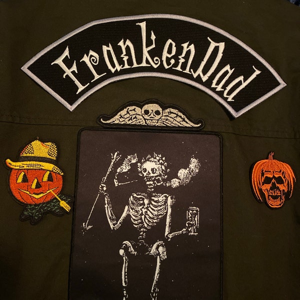 Custom Embroider Biker Top Rocker - Etsy