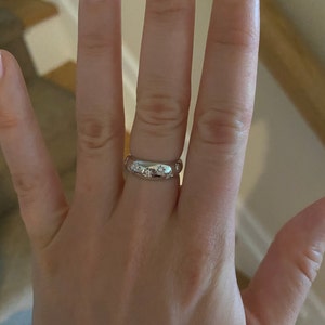 Diamond Starburst Ring / 14k Solid Gold Star Setting Diamond Ring ...