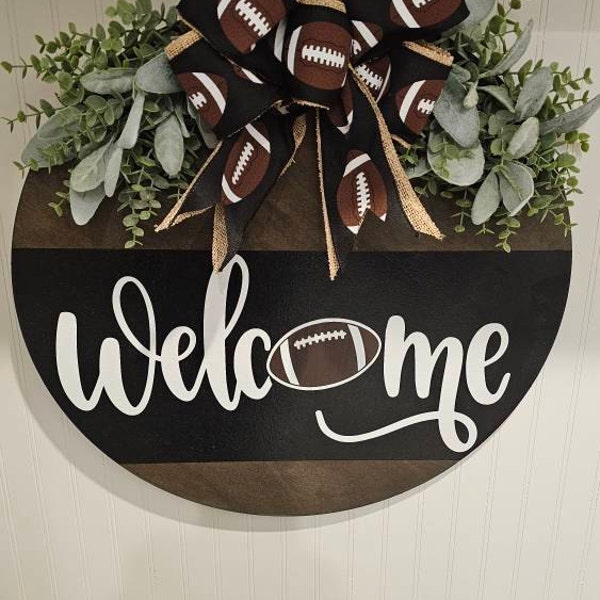 Football Front Door Decor | Football Sign | Sports Sign | Football ...