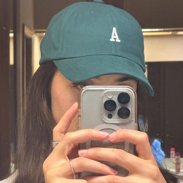 Custom Initials Hats, Embroidered Unisex Hat, Personalized Dad Cap ...