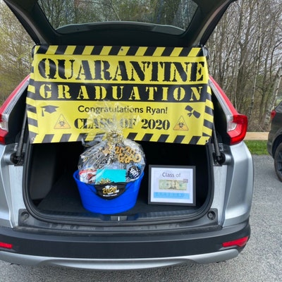 Quarantine Graduation 2020 Vinyl Banner Sign Free Overnight Shipping - Etsy