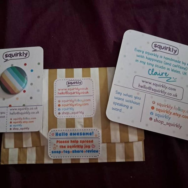 Neurosparkly Badge (or Magnet, Pocket Pebble or Keyring). Lanyard Badge ...