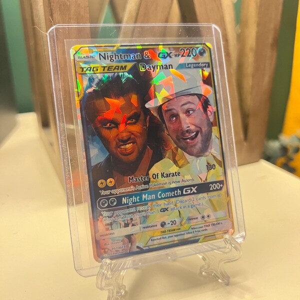 Nightman Dayman Pokemon Card - Always Sunny - Etsy