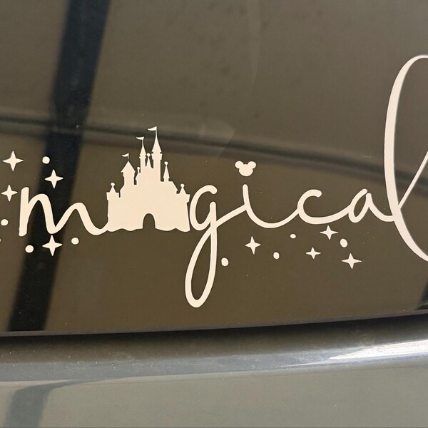 Disney Magical Car Decal, Disney Car Sticker, Disney World Decal ...