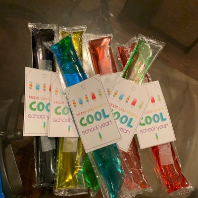 Popsicle Favor Tags, Printable Popsicle Back to School Cards, Funny ...