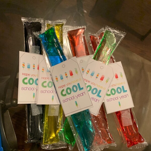 Popsicle Favor Tags, Printable Popsicle Back to School Cards, Funny ...