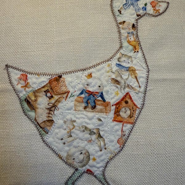 Quilted Patchwork Varsity Initial Letter H Applique Machine Embroidery ...