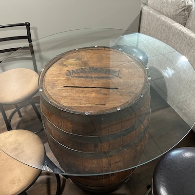 Whiskey Barrel Patio Table Set - Etsy