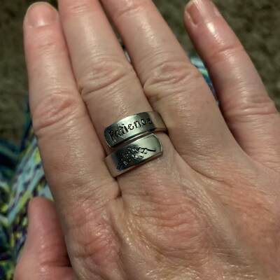 Your Word Wrap Ring-personalized, Custom Wrap Ring-choose Your Word ...