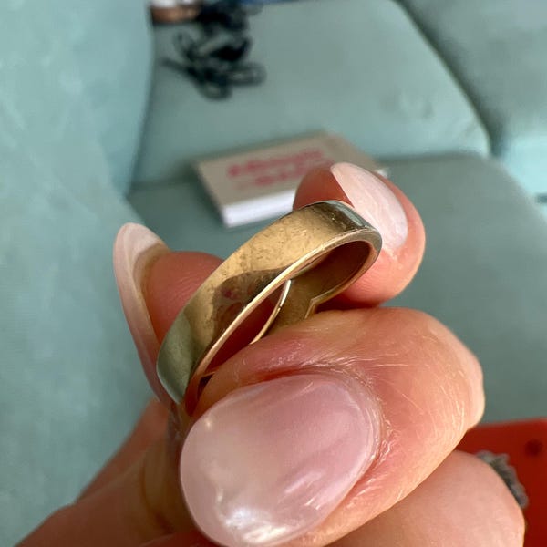 Solid Gold Curved Wedding Band, 14k Gold Baguette Ring for Women ...