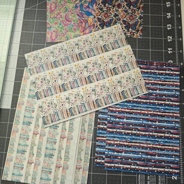 Opal Mosaic Stained Glass Pattern #12 Water Soluble Clay Transfer Paper ...
