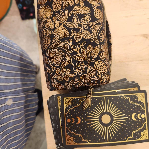 Tarot Card Bag With Zipper | Tarot Bag Tarot Deck Bag Tarot Card Case ...