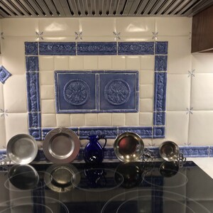 In Stock in Three Glazes 6x6 Sun Accent Tile, Kitchen Tile, Backsplash ...