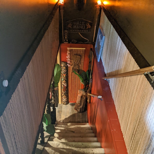 1- Lampac Bamboo Matting Roll Wall Covering Grt 4 Tiki Thatch Bar ...