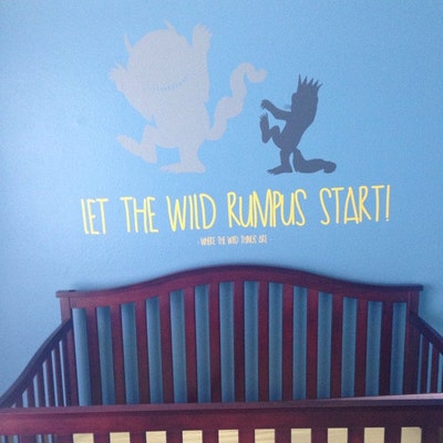 Wild Things Are Inspired Decal, Let the Wild Rumpus Start, Wild Things ...