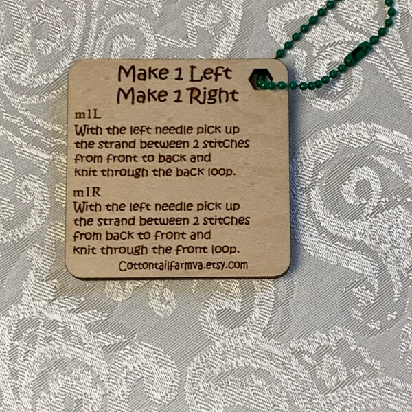 Make One Left Make One Right Stitch, Yarn Tool, Knitting Tool, Sock ...