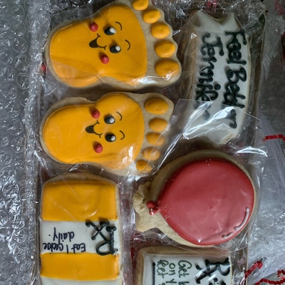 Get Well Sugar Cookies/ Surgery Gift / Knee Surgery Sugar Cookies ...