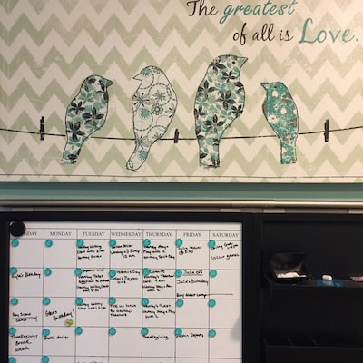 31 Aqua Blue Calendar Number Glass Magnets - Etsy