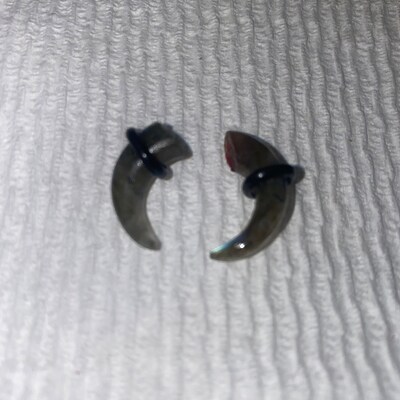 AAA Rated Pink Monalisa Glass Stone Pinchers, Septum, Tusk, Handmde ...