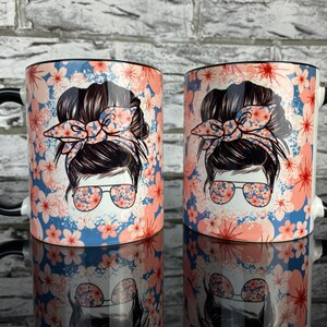 10oz Cricut Stackable Mugs Svg Flowers Mug Press Svg Cricut | Etsy