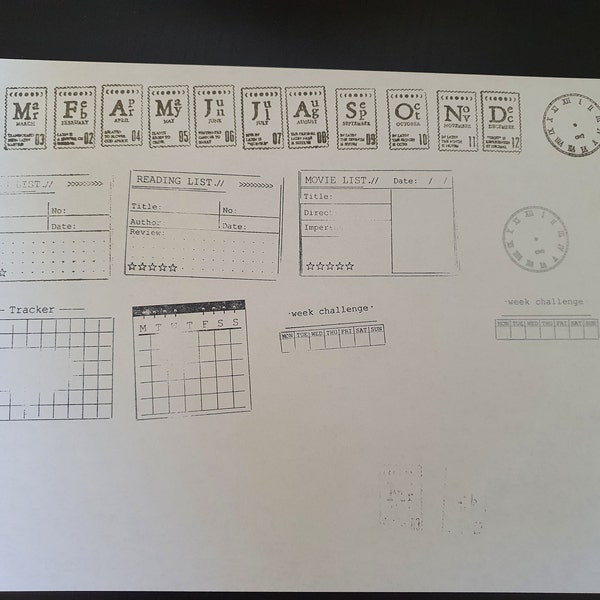 Cute Mini Clock Stamp for Planner Diary Journal Decoration Clock IN ...