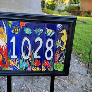 Tile Address Post Numbers. Weatherproof Glazed Tile With Colors of Your ...