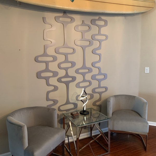 Retro 70s Decor, 3D Wall Panels, Mid-century Modern, 70s Vintage Look ...