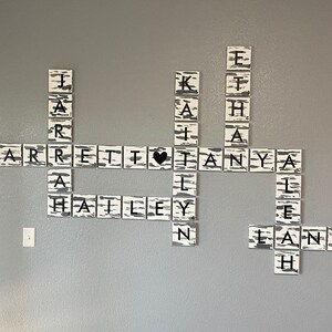 Large Scrabble Tiles L Scrabble Tiles Wall Art L Scrabble Tile - Etsy