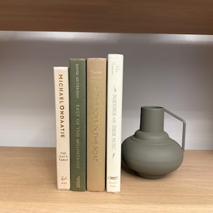 White Book Stack, White Shelf Aesthetic, White Themed Books, Ivory ...