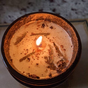 Palo Santo and Pinon Pine Meditation Candle Soy Wax Candle-all Natural ...