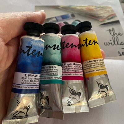 Renesans Intense Watercolor Paint Set of 8 15ml Tubes With Palette - Etsy