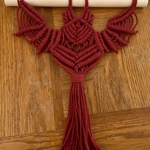 PDF Bat Macrame , Witchy Decorations, Goth Aesthetic, Digital Pattern ...