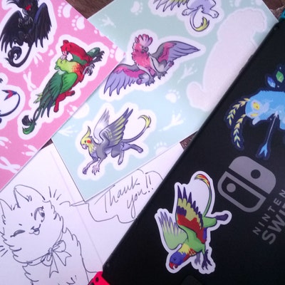 Australian Parrot Griffin Sticker Sheets - Etsy