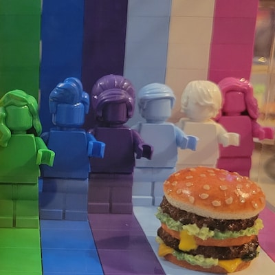 Realistic Looking Big Mac Inspired Burger Keychain Necklace Magnet ...