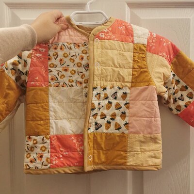 Quilted Baby Jacket Kids Down Jacket Baby Winter Jacket PDF Pattern ...
