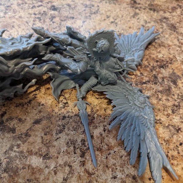 Omniel, Male Celestial Angel - Archvillain Games Printed Miniature ...