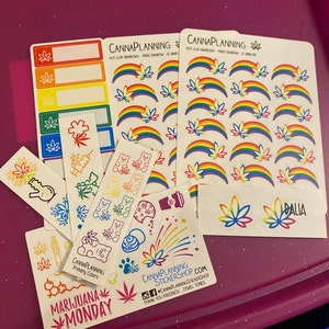 Clear Marijuana Monday Hand-Lettered Weed | Etsy