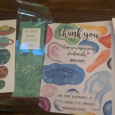 So Many Books, so Little Time Bookmark, Green Floral Bookmark, Reader ...