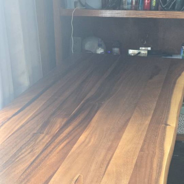 Desk Table Top - Solid Wood Desk Top | Walnut Table Top | Wood Desk Top ...