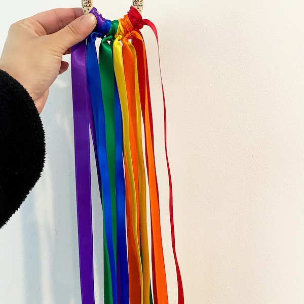 Personalized Gifts for Kids - Rainbow Ribbon Wand - Rainbow Hand Kite ...