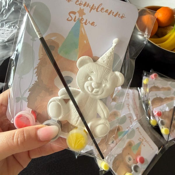Personalisiertes Gips Gemälde Kit | Gastgeschenke Kindergeburtstag ...