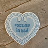 Rotting in Bed Coquette Heart Sticker | Cute Stickers | Aesthetic ...