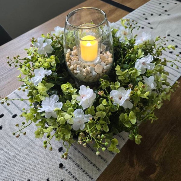 Modern Farmhouse Decor Lighted Centerpiece Bridal Bouquet Rustic ...